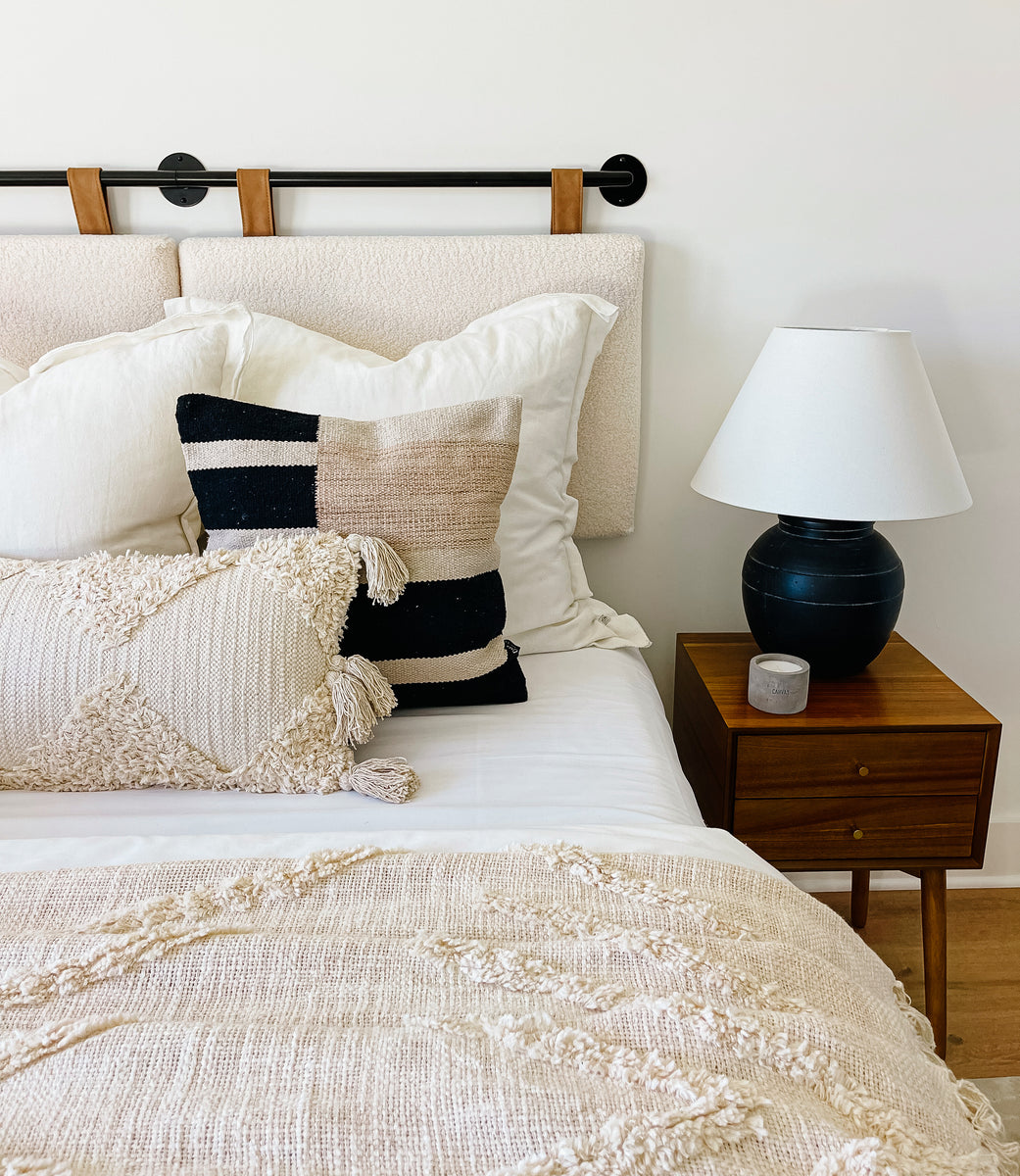 Boho Throw Blanket with Fringe | Busa Designs Maya Throw Blanket